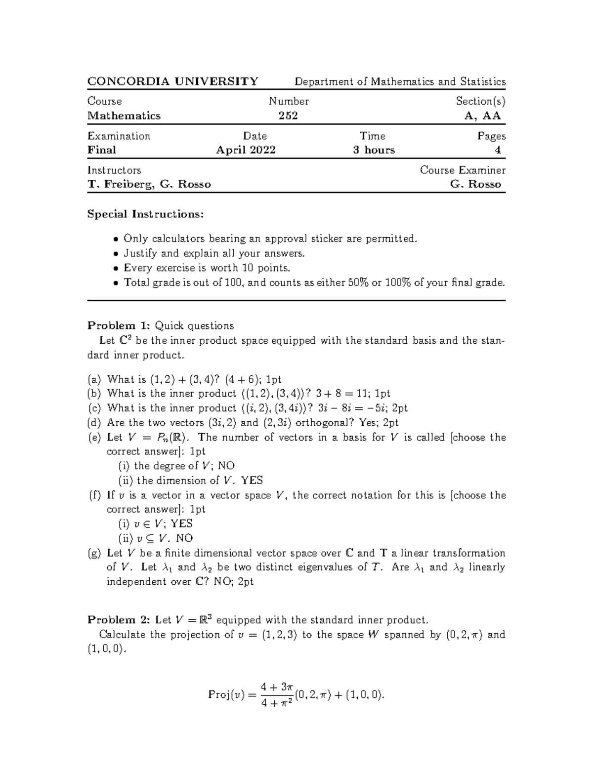 MATH 252 Final 2022 sol - CONCORDIA UNIVERSITY Department of ...