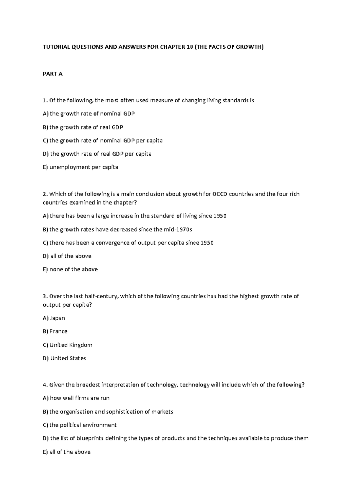 Tutorial Questions AND Answers FOR Chapter 10 MAE206D Questions - TUTORIAL QUESTIONS AND ANSWERS ...