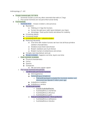 ANTH 101 Methods of anthropology - ★ Ethnography Method of scientific ...