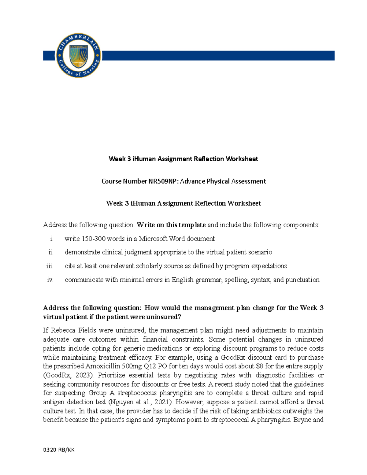 Week 3 i Human Assignment Reflection Worksheet - Copy - Week 3 iHuman Assignment Reflection ...