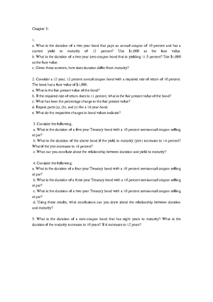 Chapter 1 Answers - Answers to Chapter 1 Questions If there were no FIs ...