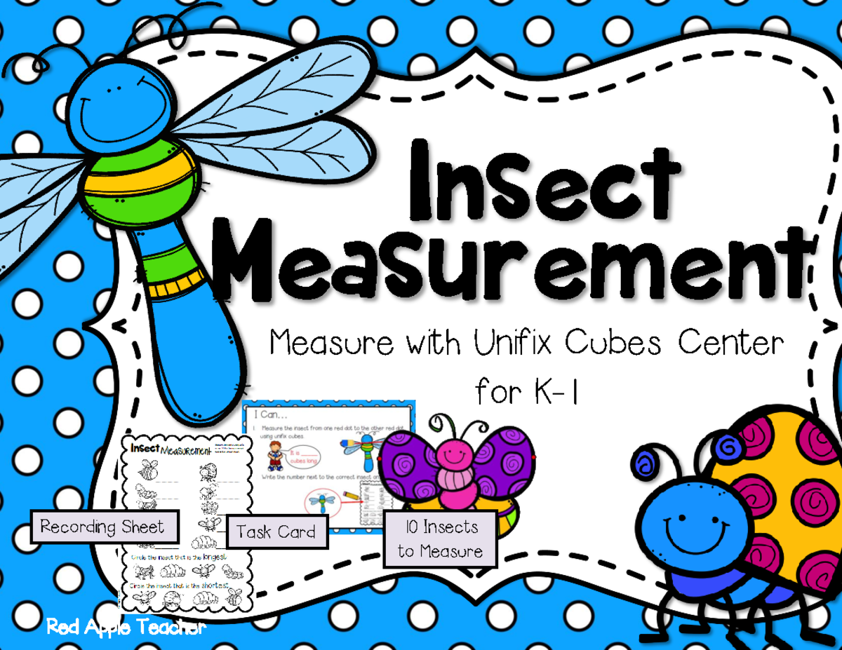 Freebieinsect Measurement Math Centerfor K 1Measuringwith Nonstandard ...