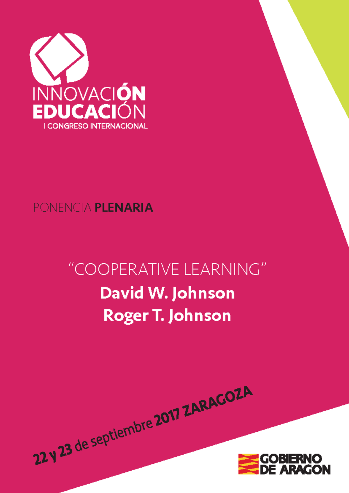 Ponencia zaragoza David Johnson - PONENCIA PLENARIA “COOPERATIVE ...
