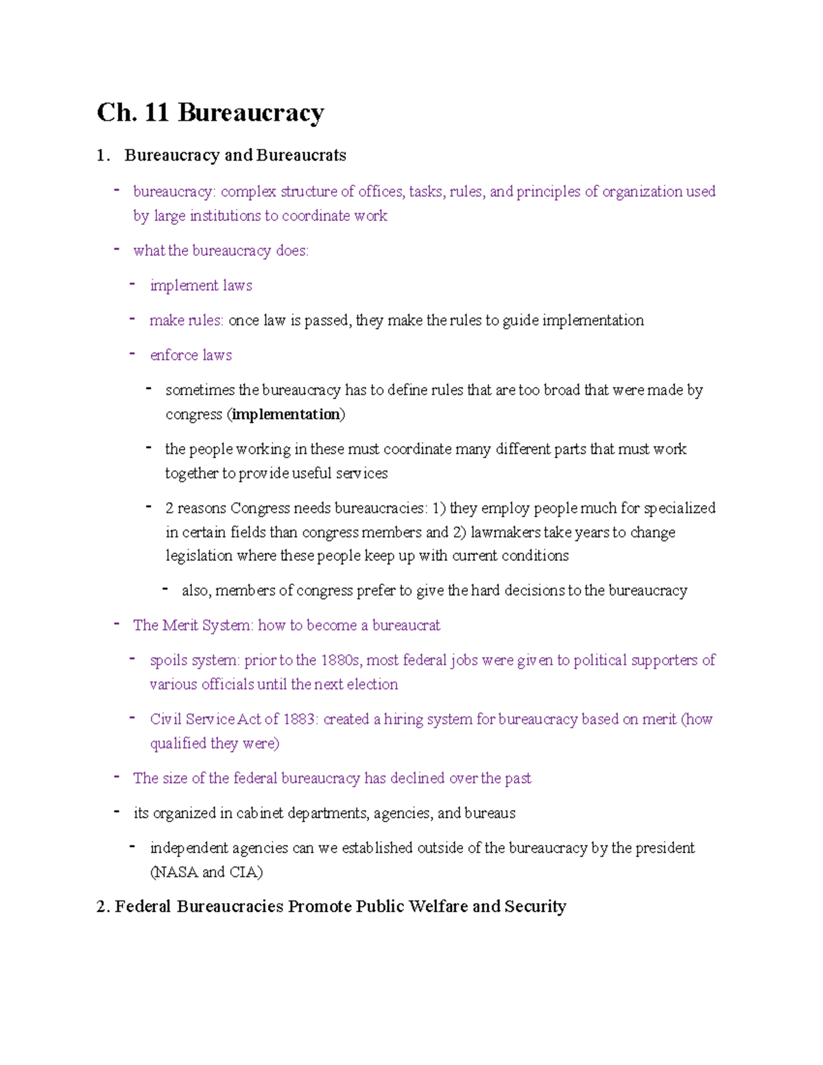 Federal Bureaucracy Flowchart
