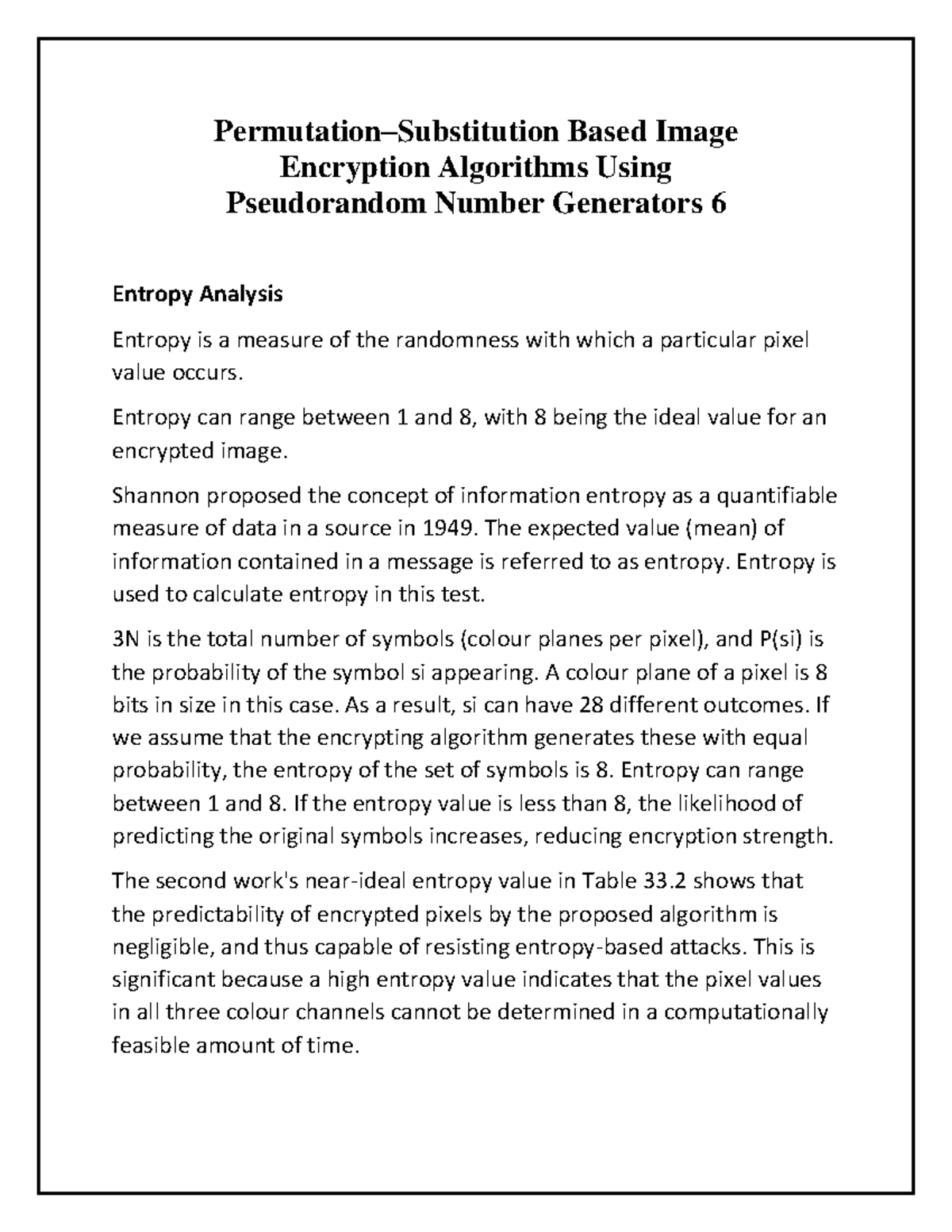 Permutation 6 - Permutation–Substitution Based Image Encryption Algorithms Using Pseudorandom ...