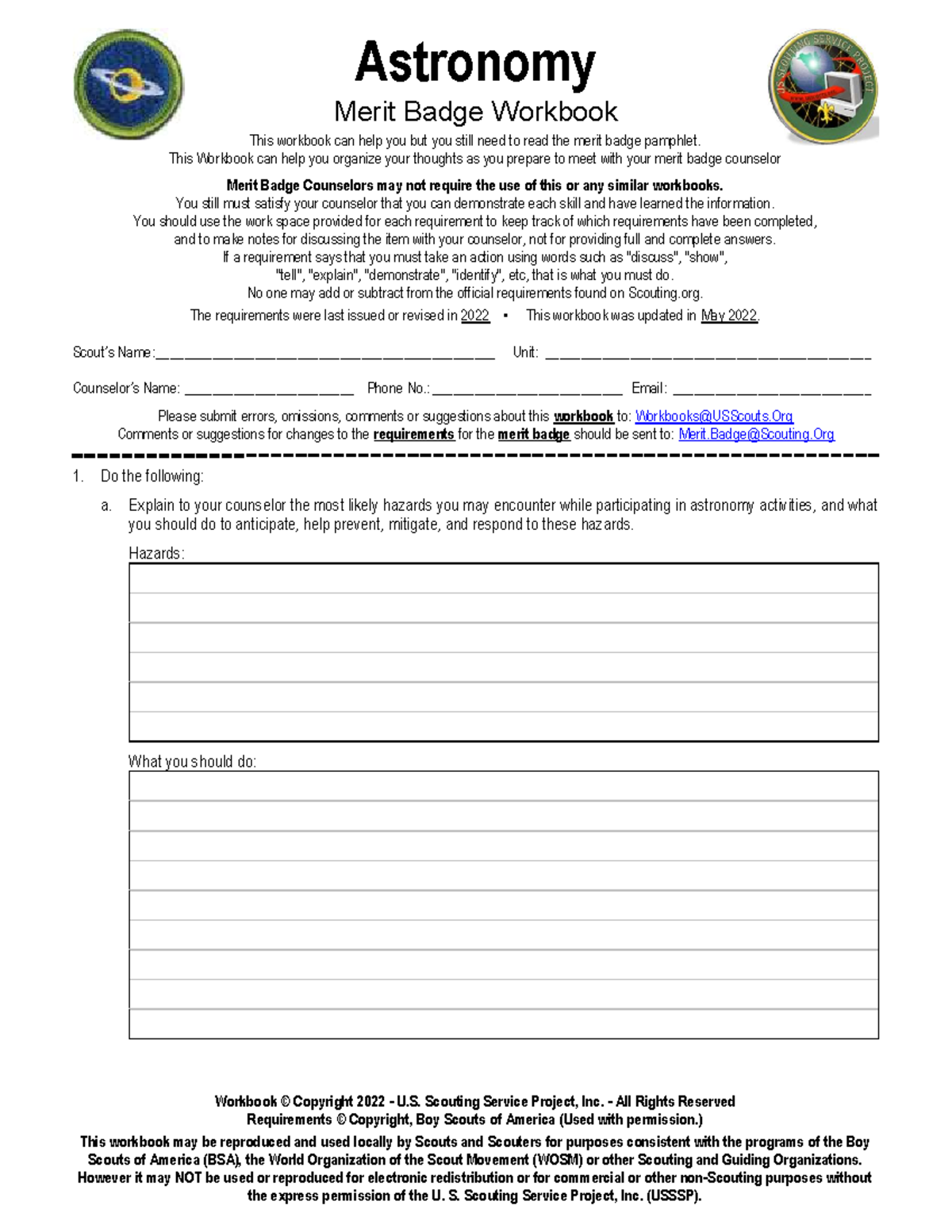 Astronomy - Astronomy Merit Badge Workbook This workbook can help you ...
