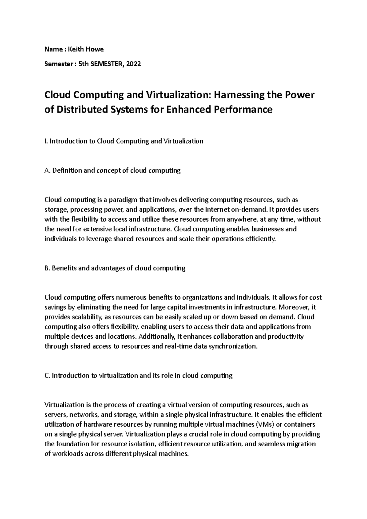 Cloud Computing and Virtualization Harnessing the Power of Distributed Systems for Enhanced ...