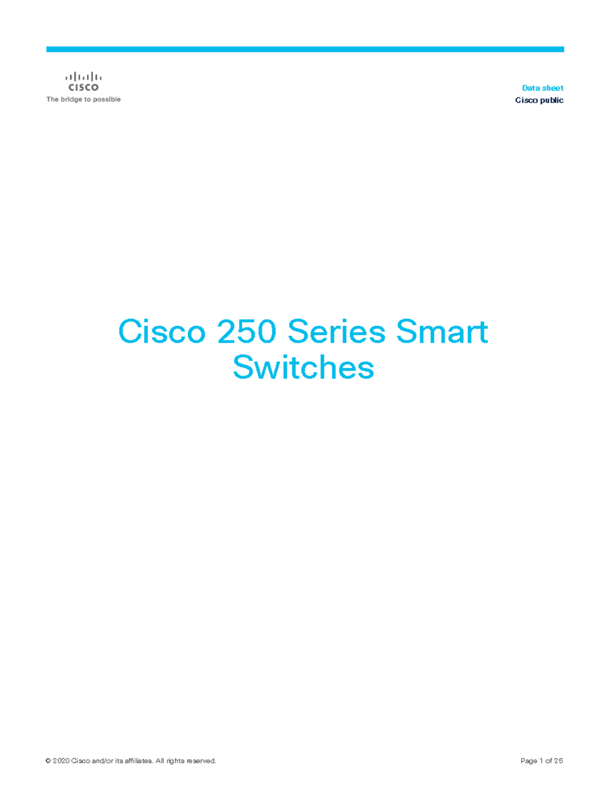 Datasheet-250 - datasheet cissco - Cisco 250 Series Smart Switches Data sheet Cisco public ...