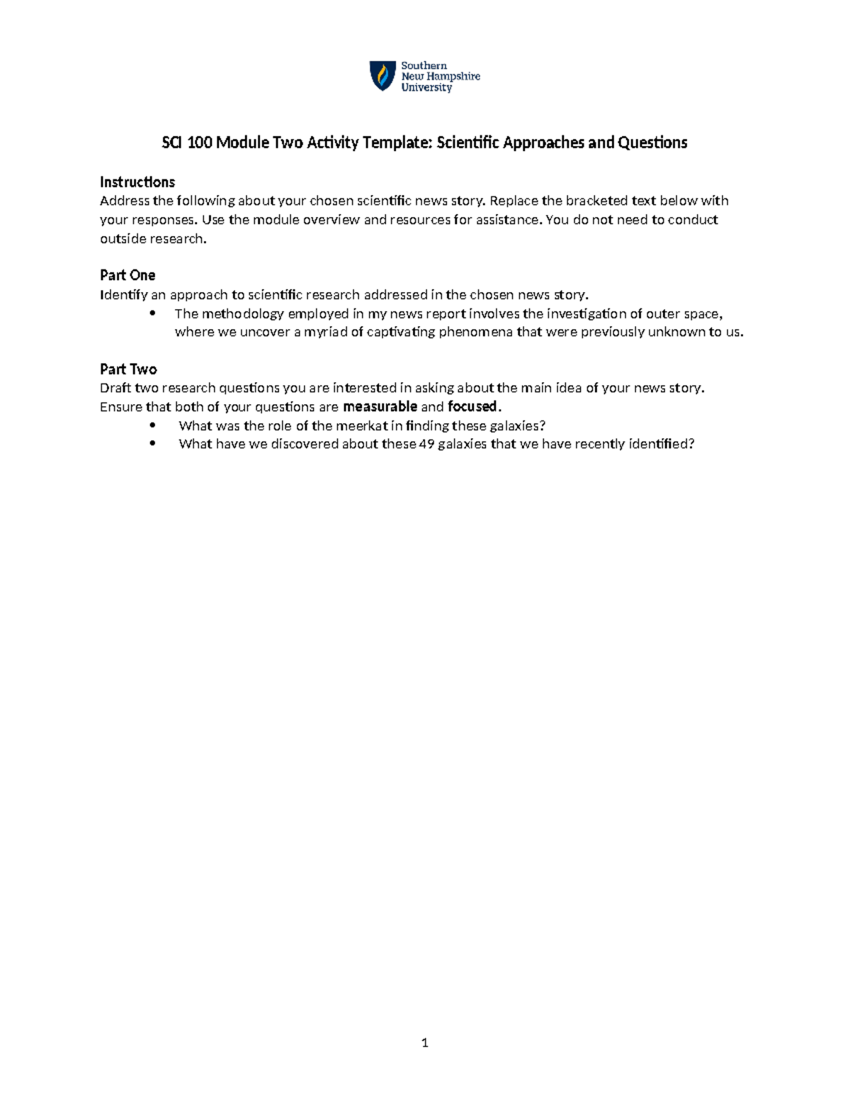 SCI 100 Module Two Activity Template (2) - SCI 100 Module Two Activity ...