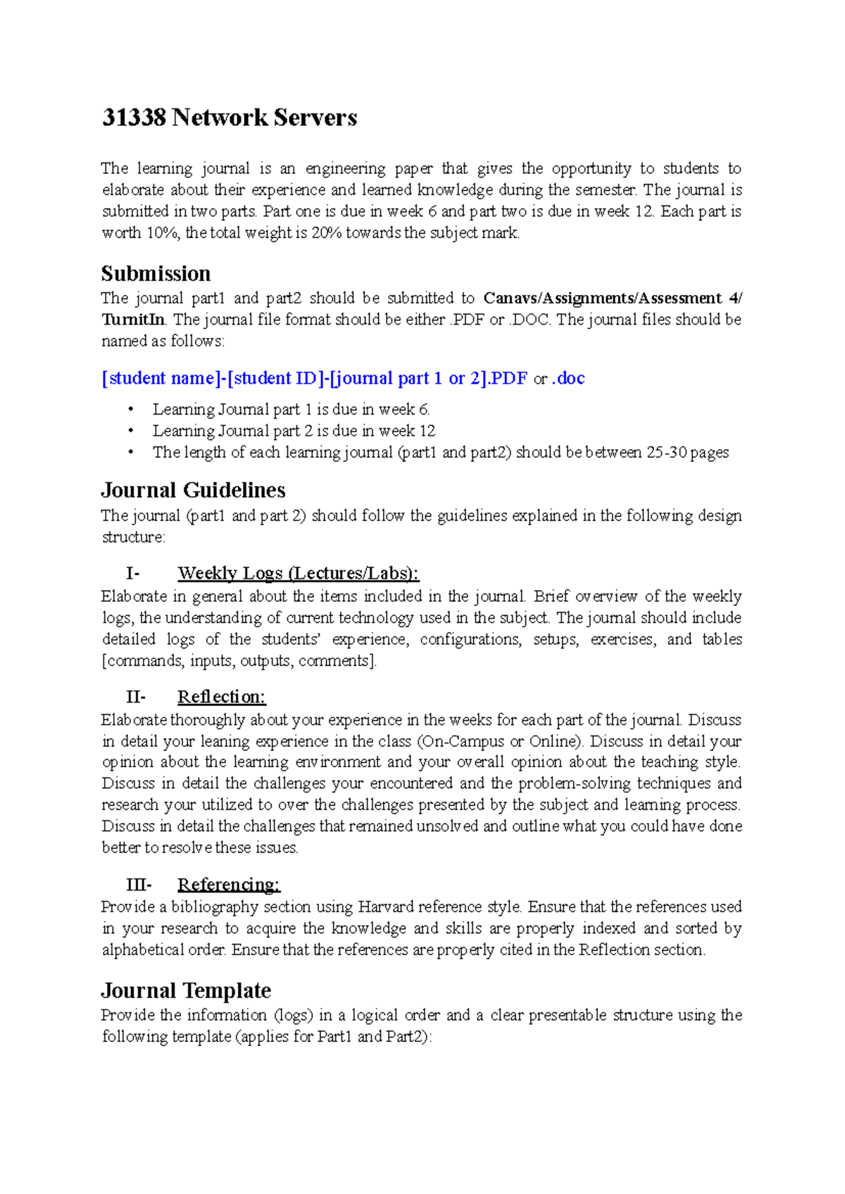 Network Servers Study Notes - 31338 Network Servers The learning ...