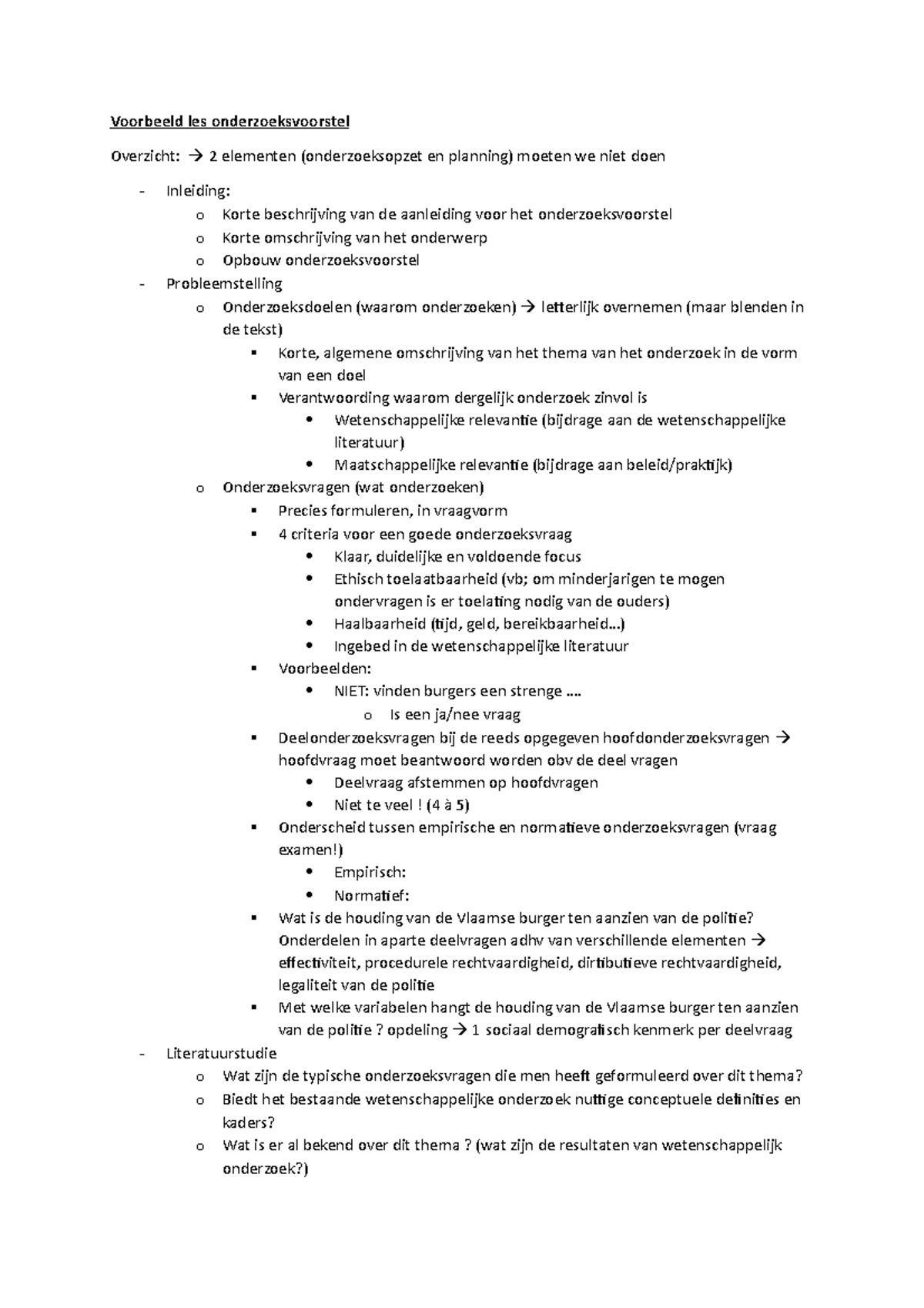 Voorbeeld les onderzoeksvoorstel - Voorbeeld les onderzoeksvoorstel ...