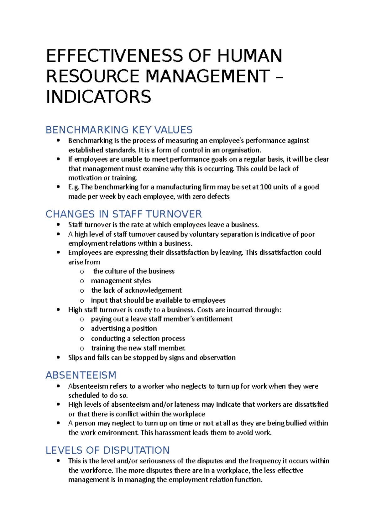 Effectiveness of HR Management - EFFECTIVENESS OF HUMAN RESOURCE ...