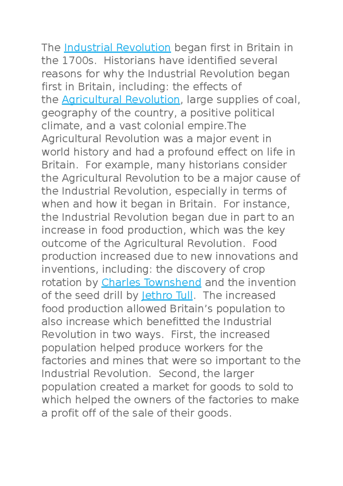 Industrial revolution in britain - The Industrial Revolution began ...