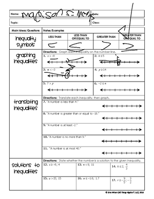 Integrated Math-1 - Notes - Integrated Math Systems of linear equations ...