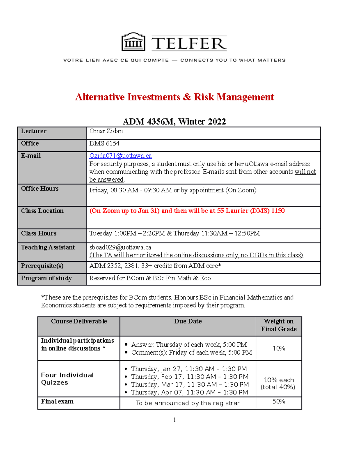 ADM4356M Syllabus 1j. hjkhh kjhkjkhkh - Alternative Investments & Risk ...