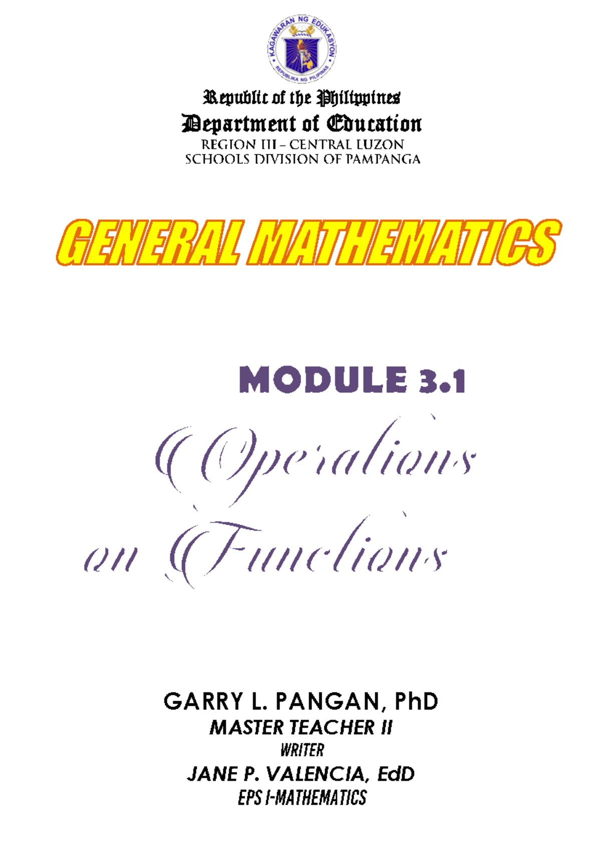Grade 11-1st Quarter-Module 3 - Republic of the Philippines Department ...