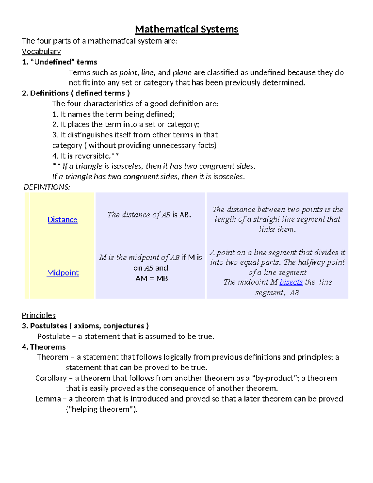 Math70Lecture-1-2-1-3 Symbolsand Postulates - Mathematical Systems The ...