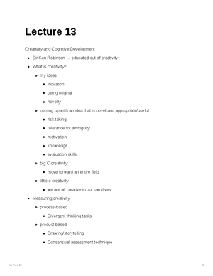 Lecture 10: Perception - Lecture 10 1 Lecture 10 Exam 3-5 questions per ...
