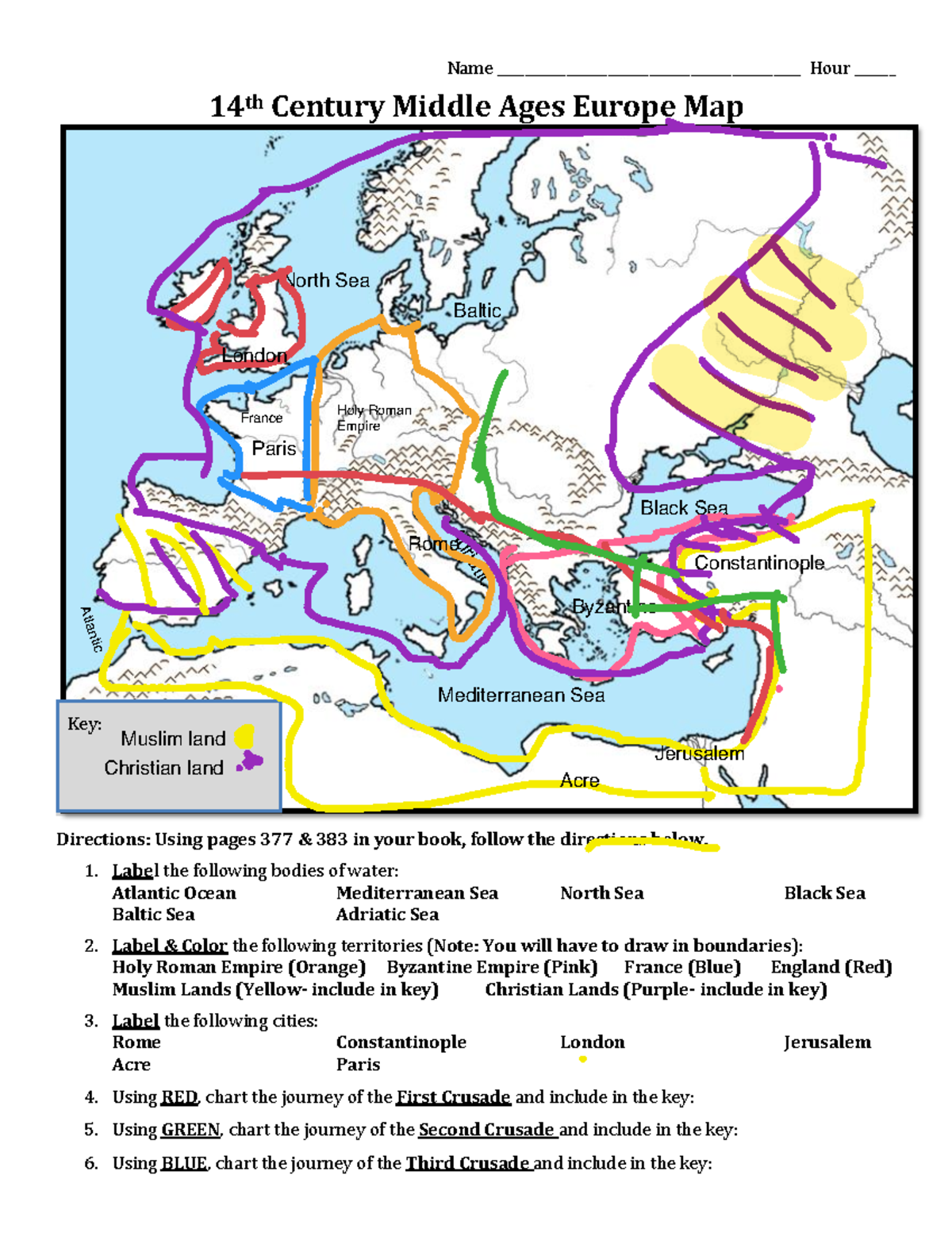 Middle+ages+map+assignment - Name ...