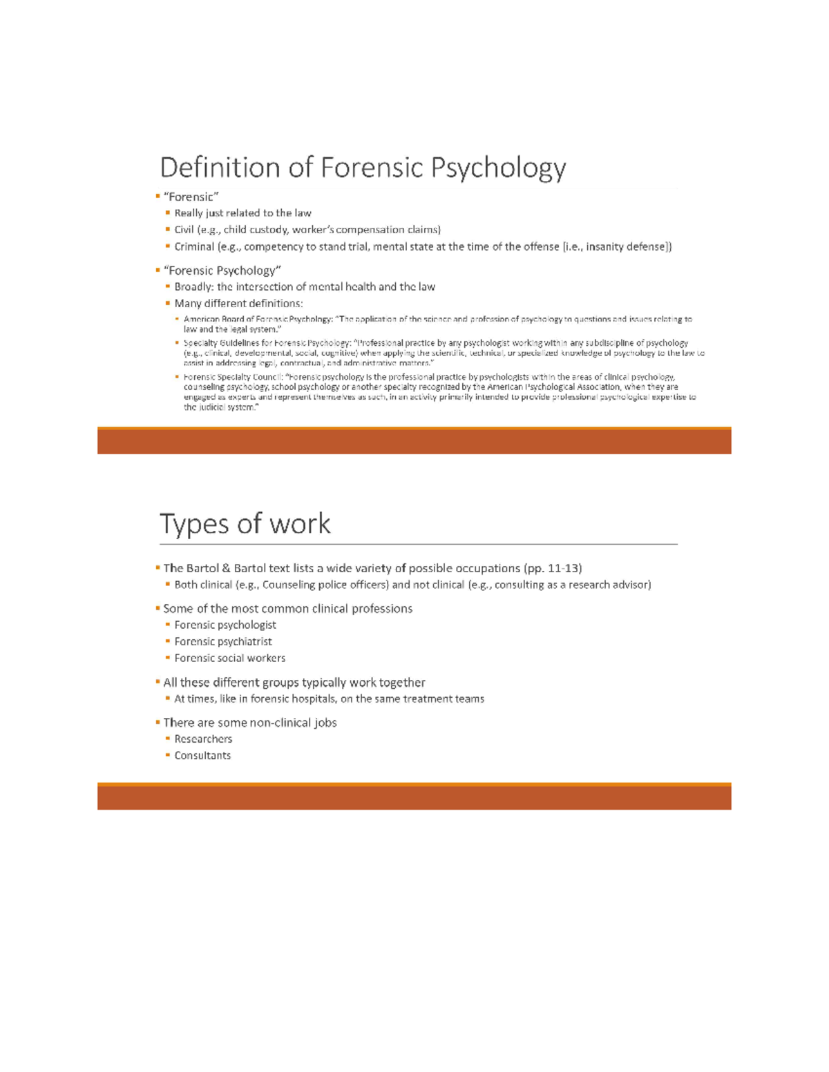 Forensic Psych Ch. 1 Notes - PSYC 2313 - Studocu