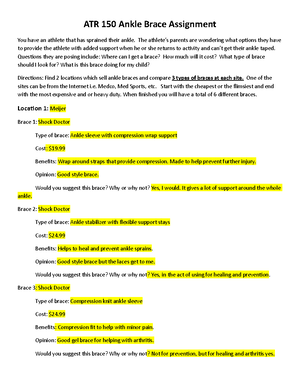 ATR 150 Emergency Action Plan Assignment - ATR 150 Risk Management ...