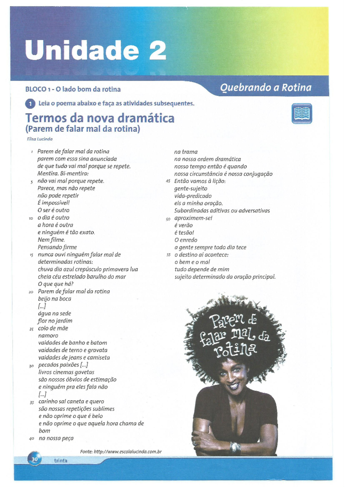 Livro Aluno Unidade 2 - Unidade 2 BLOCO 1 o lado bom da rotina ...