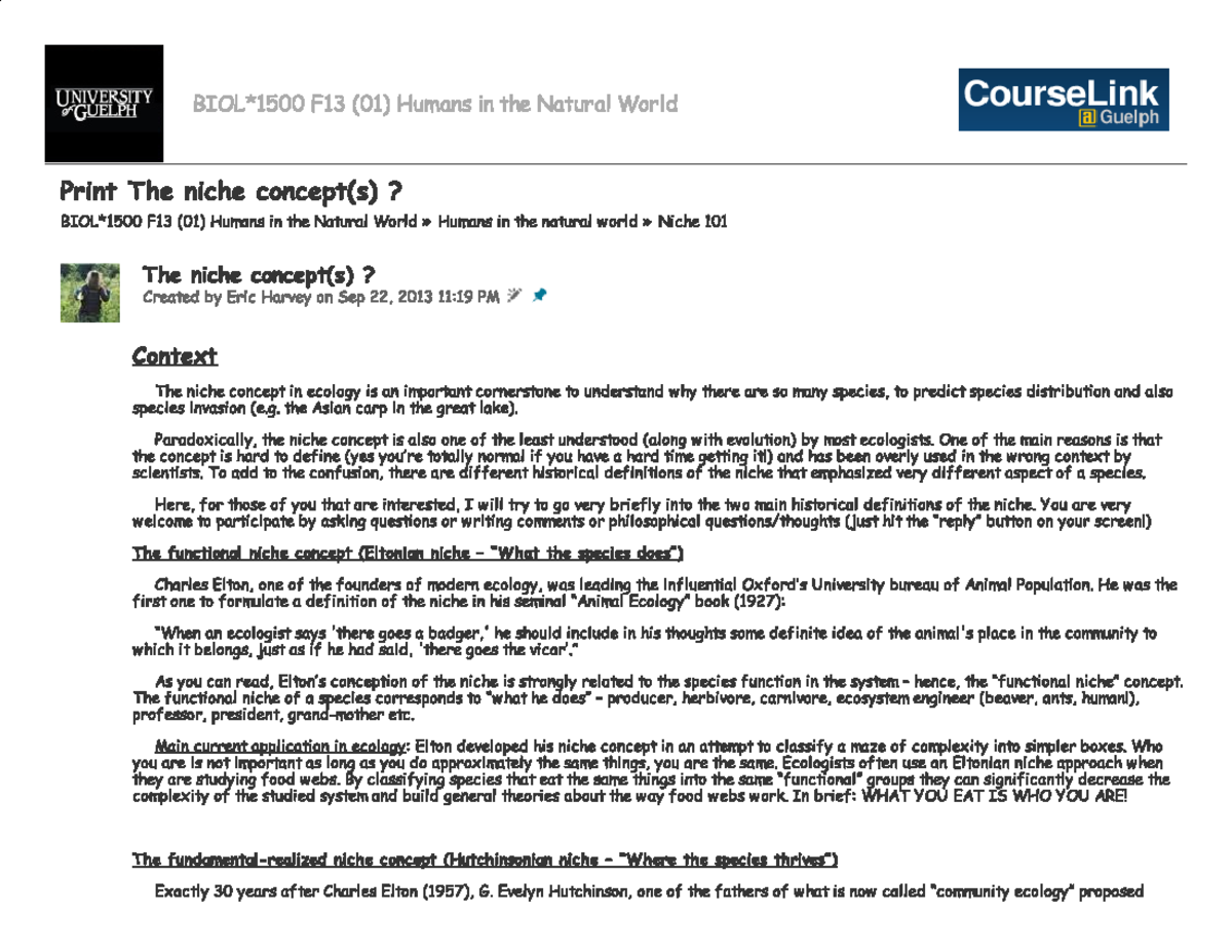 Nich Concept by Eric Harvey - UNIVERSITY GUELPH F13 (01) Humans in the ...