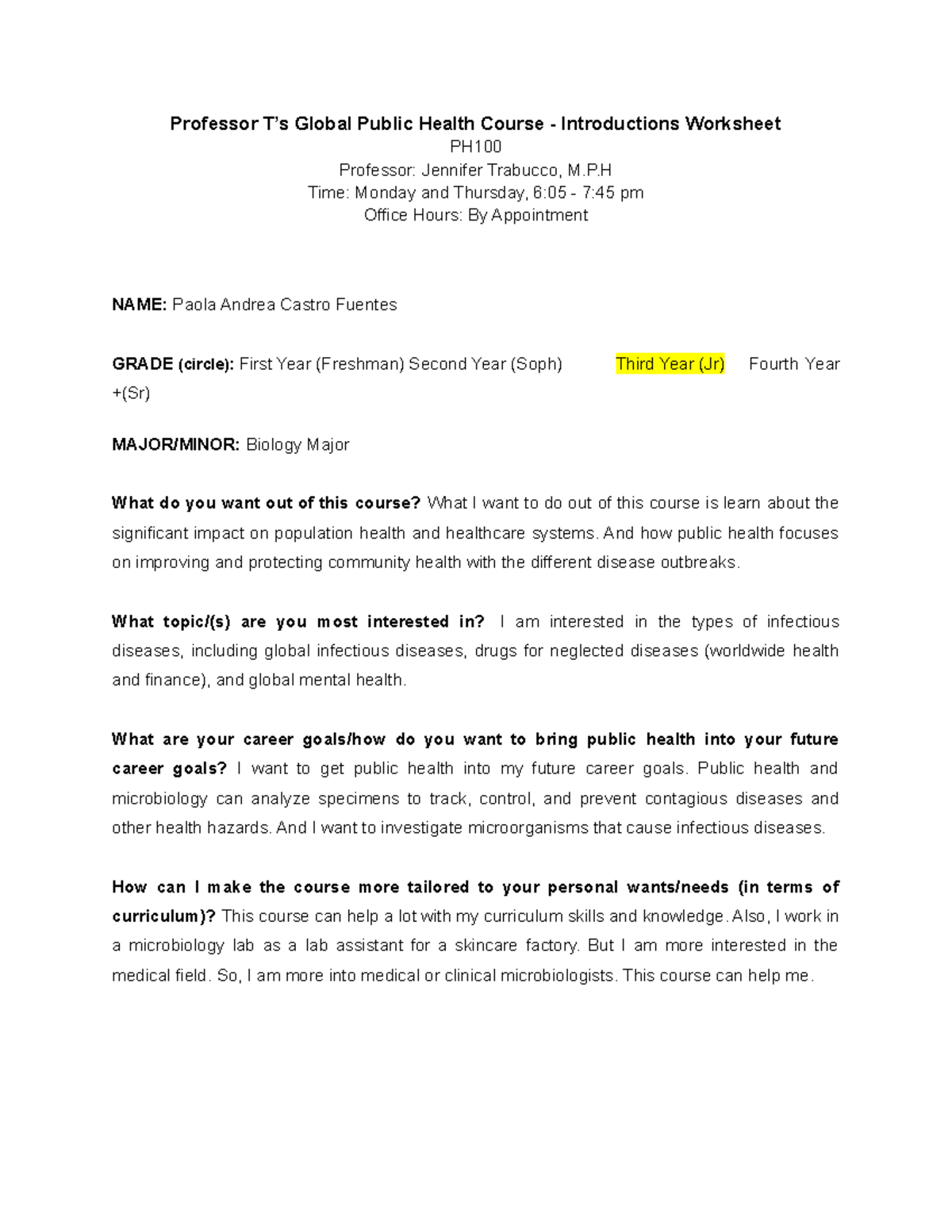 Homework 1 - Essay - Professor T’s Global Public Health Course ...