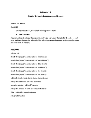 Laboratory 3 - cisco - MA. MAE V. ABREU CpE- Laboratory 3 Chapter 4 ...
