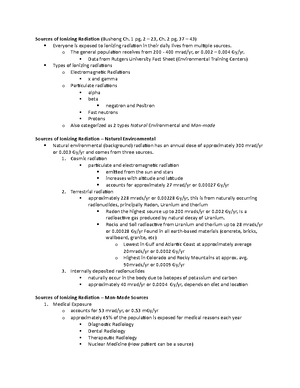 3. Cardinal Rules of Radiation Protection - min, or sec (see 3 examples ...