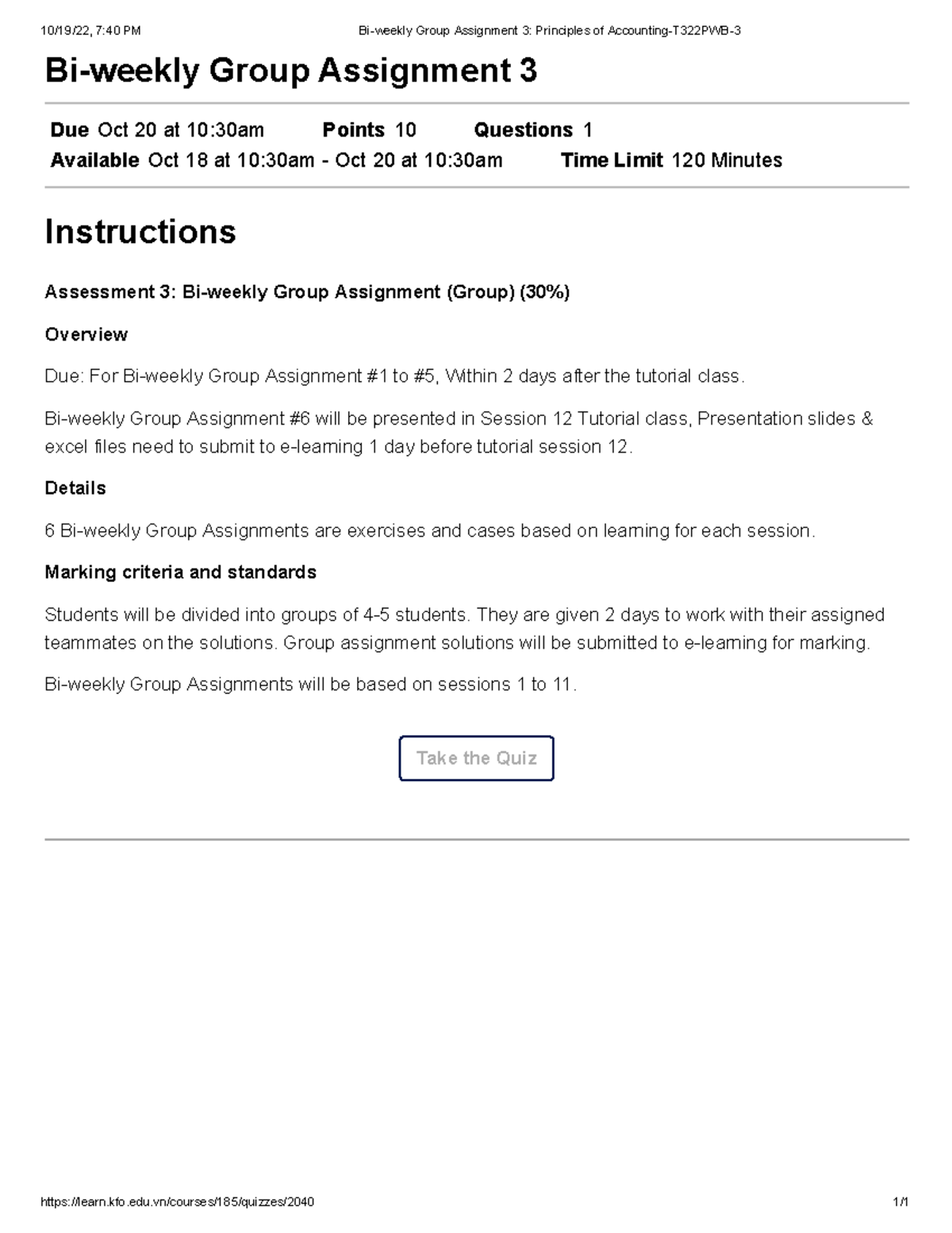 Bi-weekly Group Assignment 3 Principles of Accounting-T322PWB-3 - kfo ...