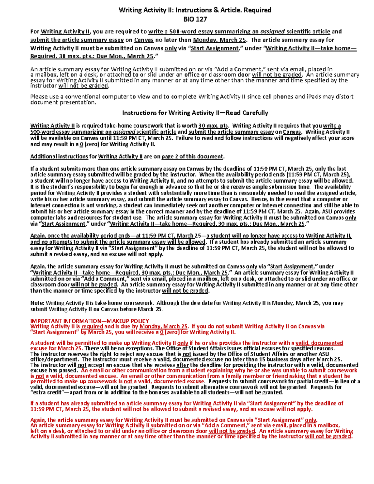 Writing+Activity+II.+Instructions+and+Article - Writing Activity II ...
