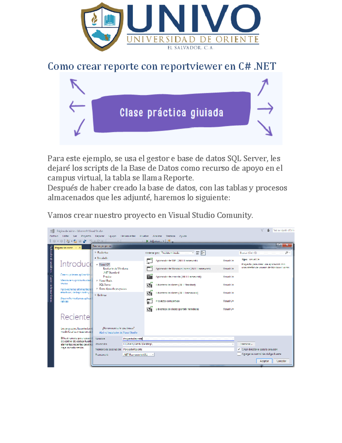 Reporte con reportviewer C# - Como crear reporte con reportviewer en C# .NET Para este ejemplo ...