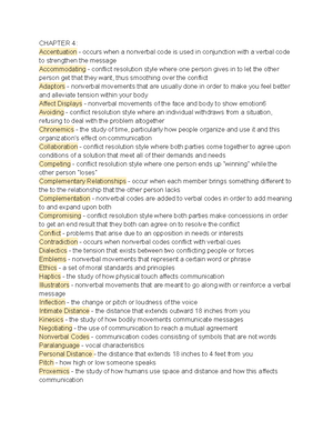 Communications Chapter 3 - CHAPTER 3: Active Listening - when a ...