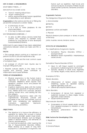 History of Ergonomics - HISTORY AND DEVELOPMENT OF ERGONOMICS ...