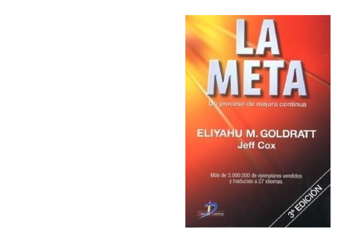 49. la-meta-eliyahu-goldratt - La Meta de Eliyahu Goldratt. Este libro ...