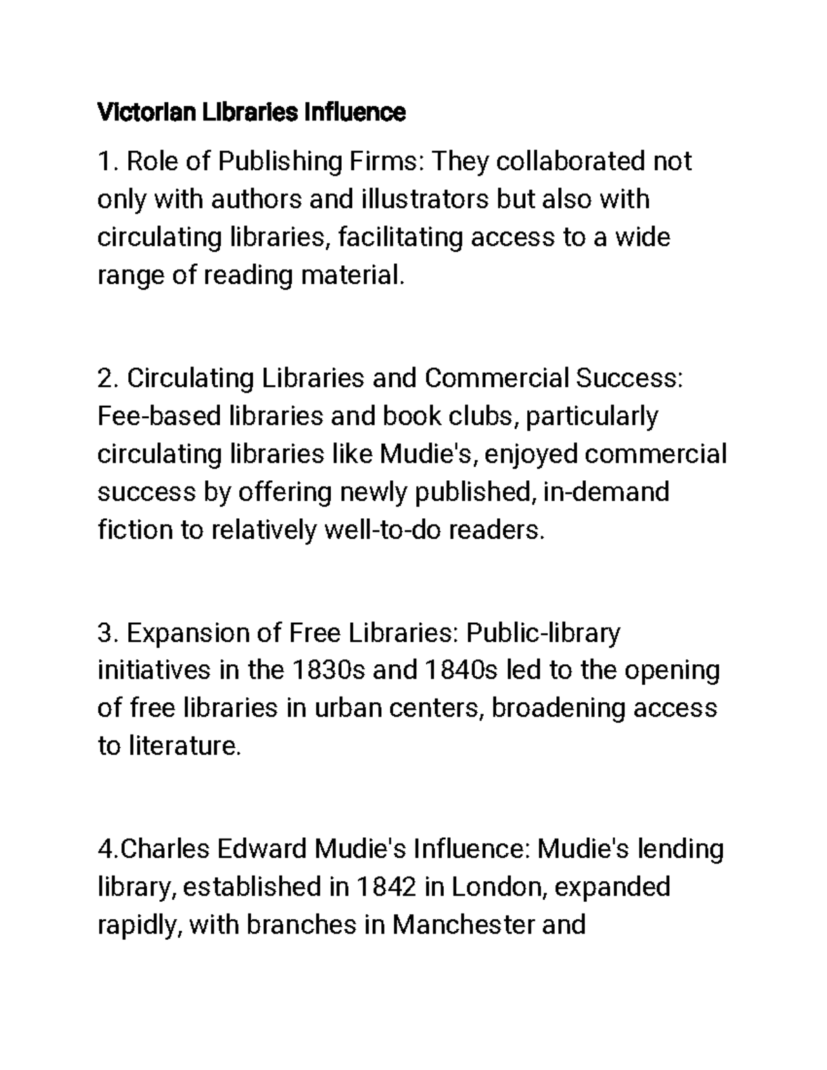 Victorian Library Influence - Victorian Libraries Influence Role of ...