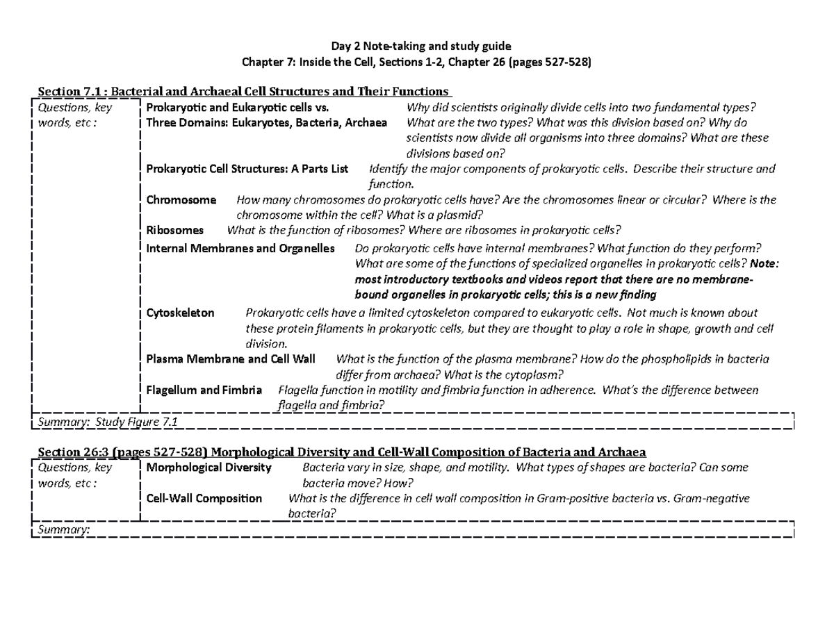 Day 2 Chapter 7-1,2 Notetaking Guide - Day 2 Note-taking and study ...