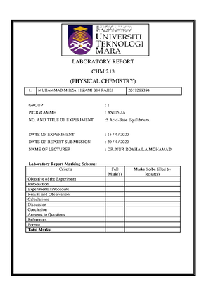 Lab Manual-Exp 1 - Lab Manual Experiment 1 Visible Spectra of Soft ...