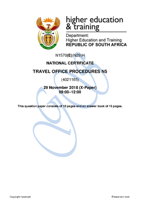 N1580 - Travel Office Procedures N5 MEMO NOV 2019 (ed) - NATIONAL ...