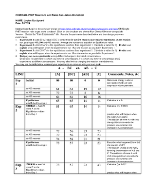 Ph ET Salts and Solubility Simulation Worksheet - CHM1046L PhET Salts ...