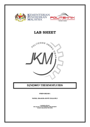 Thermofluids Practical TASK 2 - EXPERIMENT TF-2: VENTURI METER 1 ...