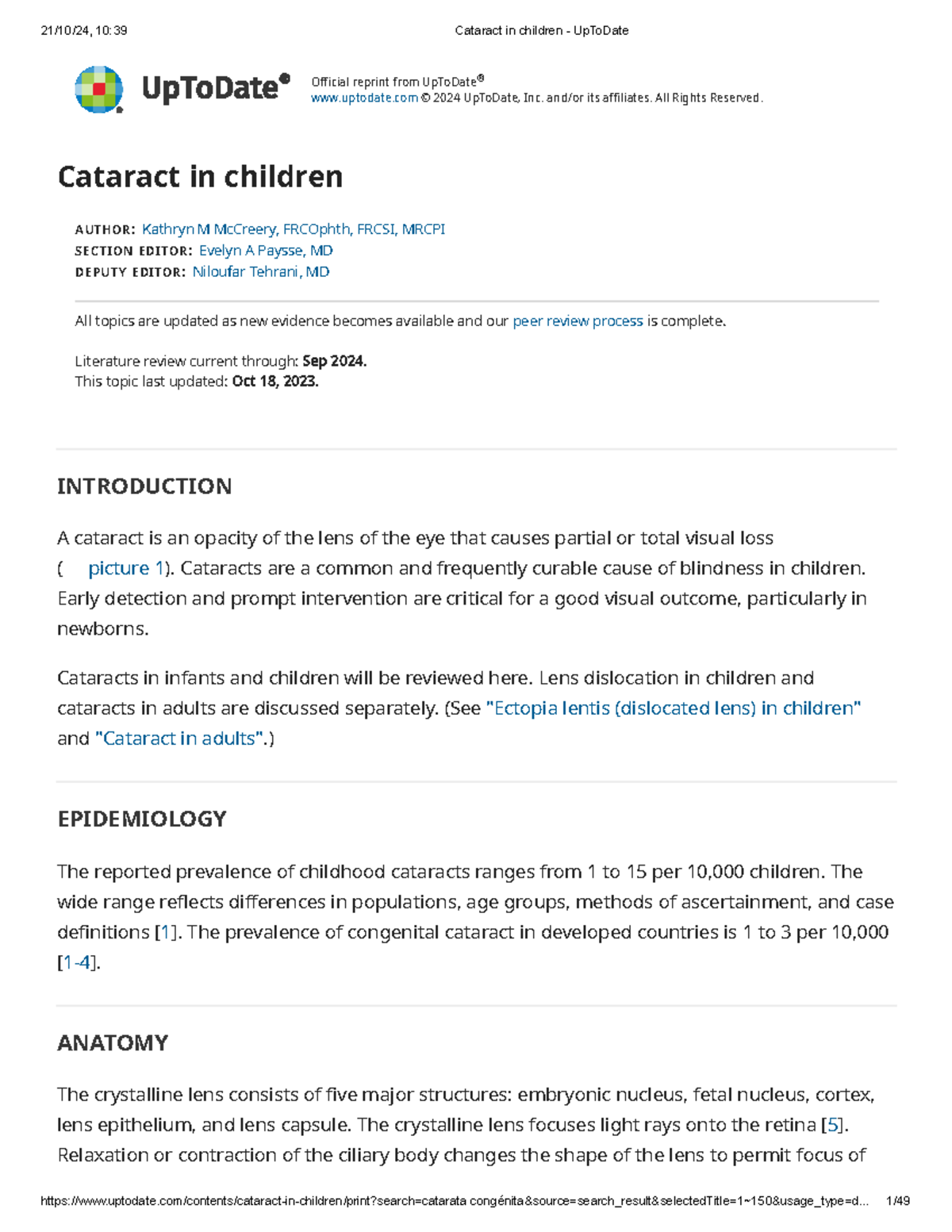Cataract in children - Up To Date - uptodate/contents/cataract-in ...
