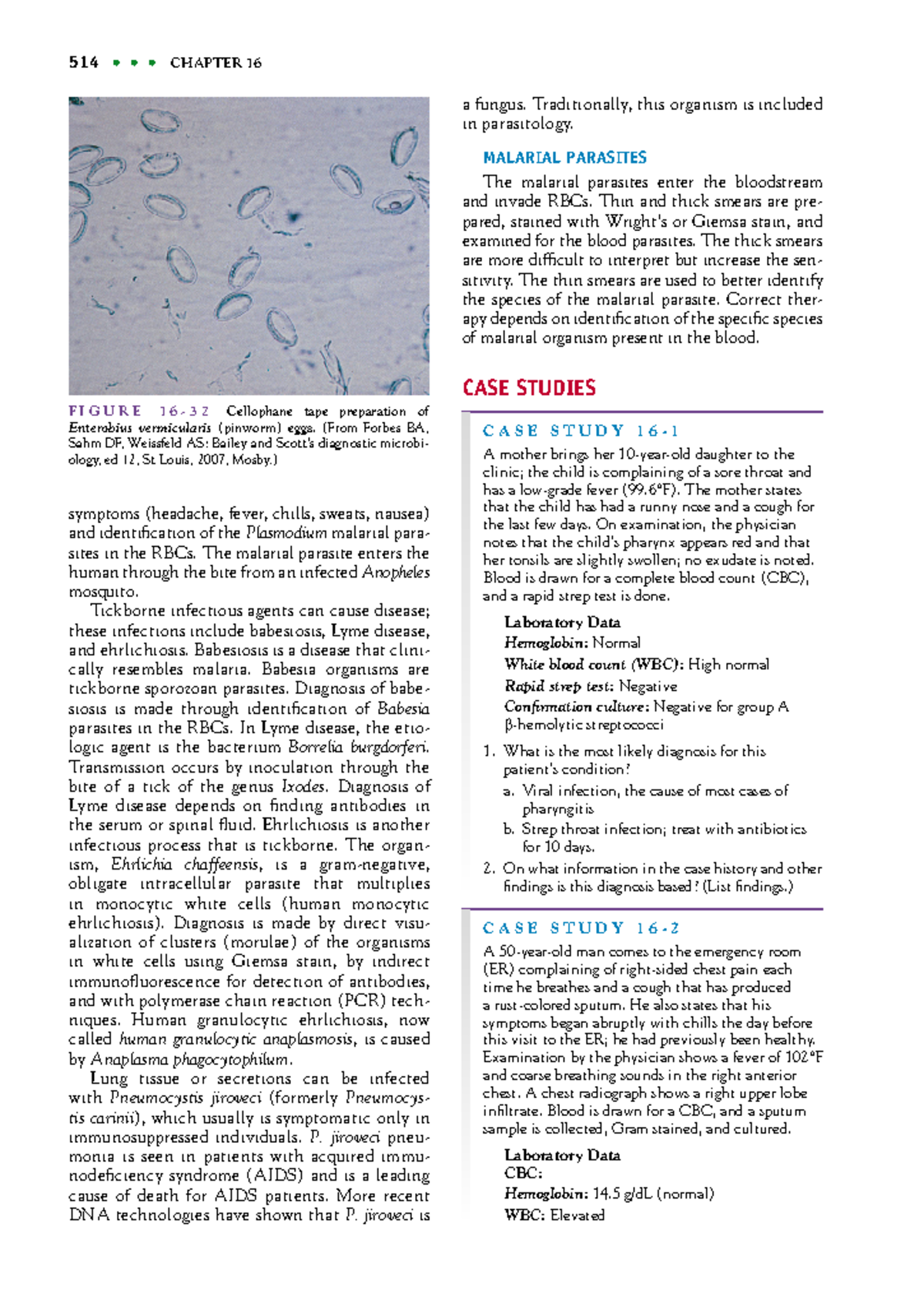 Clinical Laboratory Science (54) - 514 • • • CHAPTER 16 symptoms ...