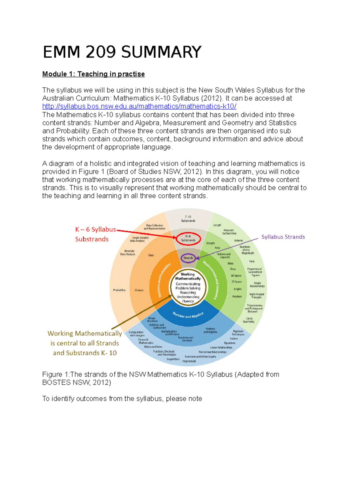 EMM 209 Summary - EMM 209 SUMMARY Module 1: Teaching in practise - Studocu