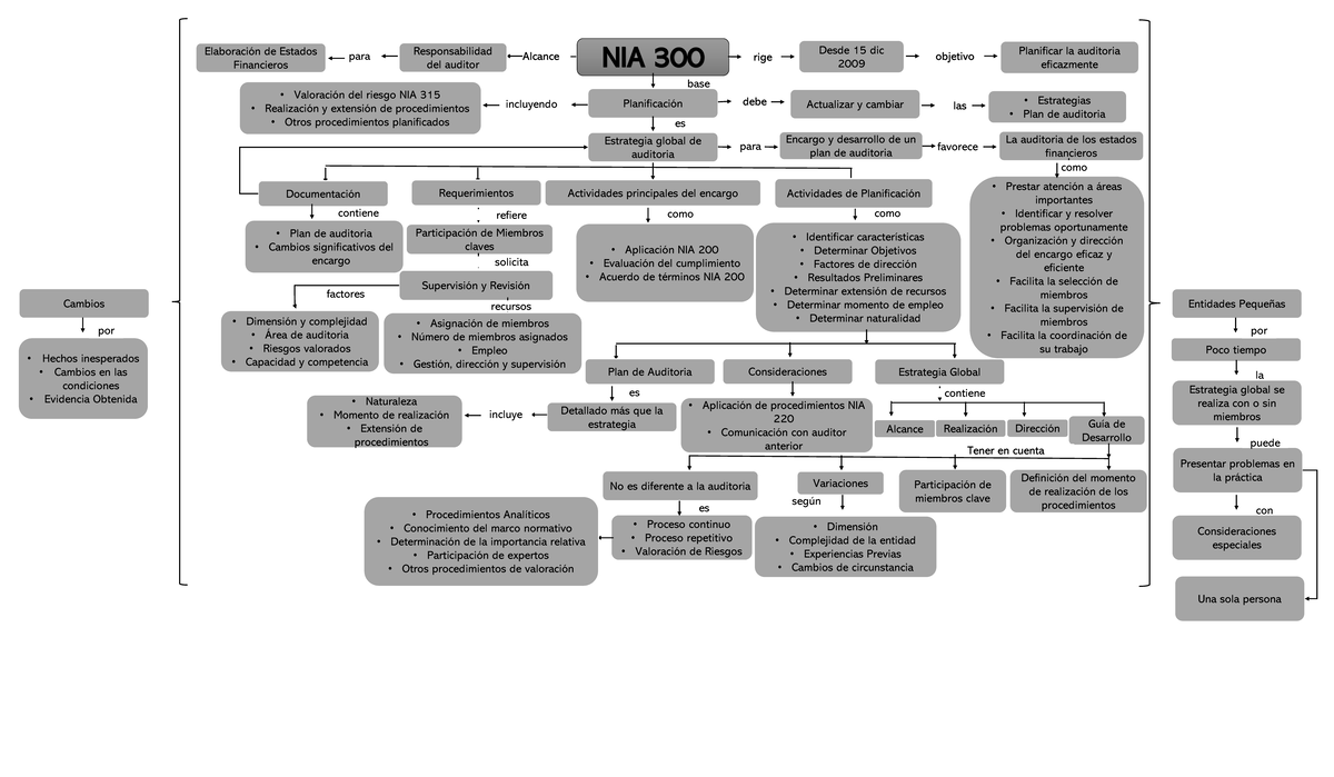 NIA 300 - mapa conceptual nia 300 - NIA 300 base rige Desde 15 dic 2009 Responsabilidad Alcance ...