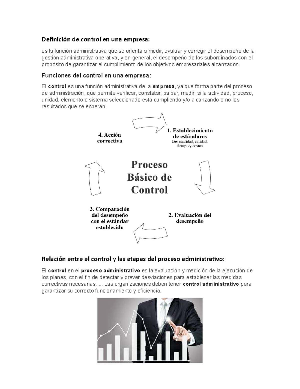 Definición y funciones del control en una empresa - Definición de ...