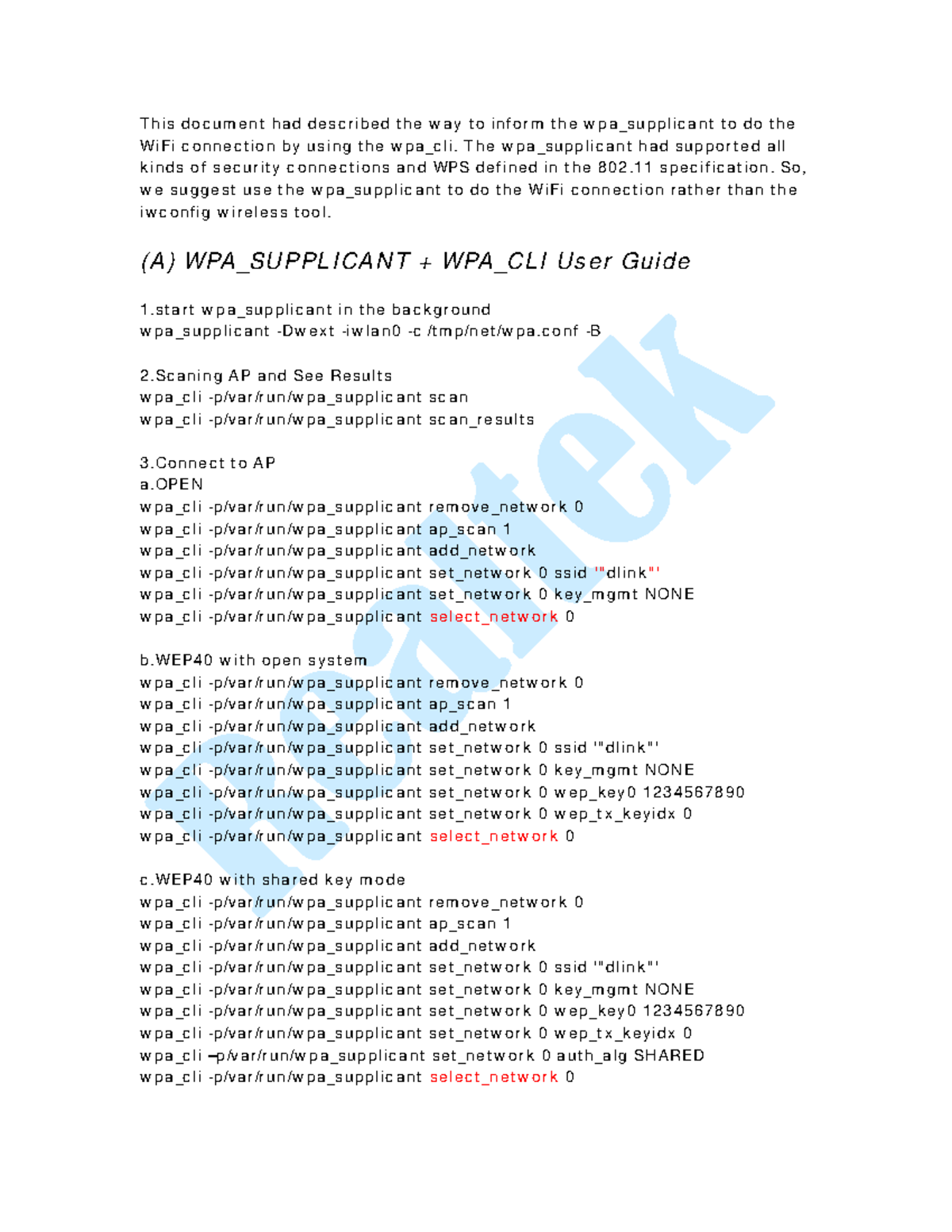 Wpa cli with wpa supplicant - T his doc um e nt ha d de sc ribe d t he w a y t o infor m t he w ...