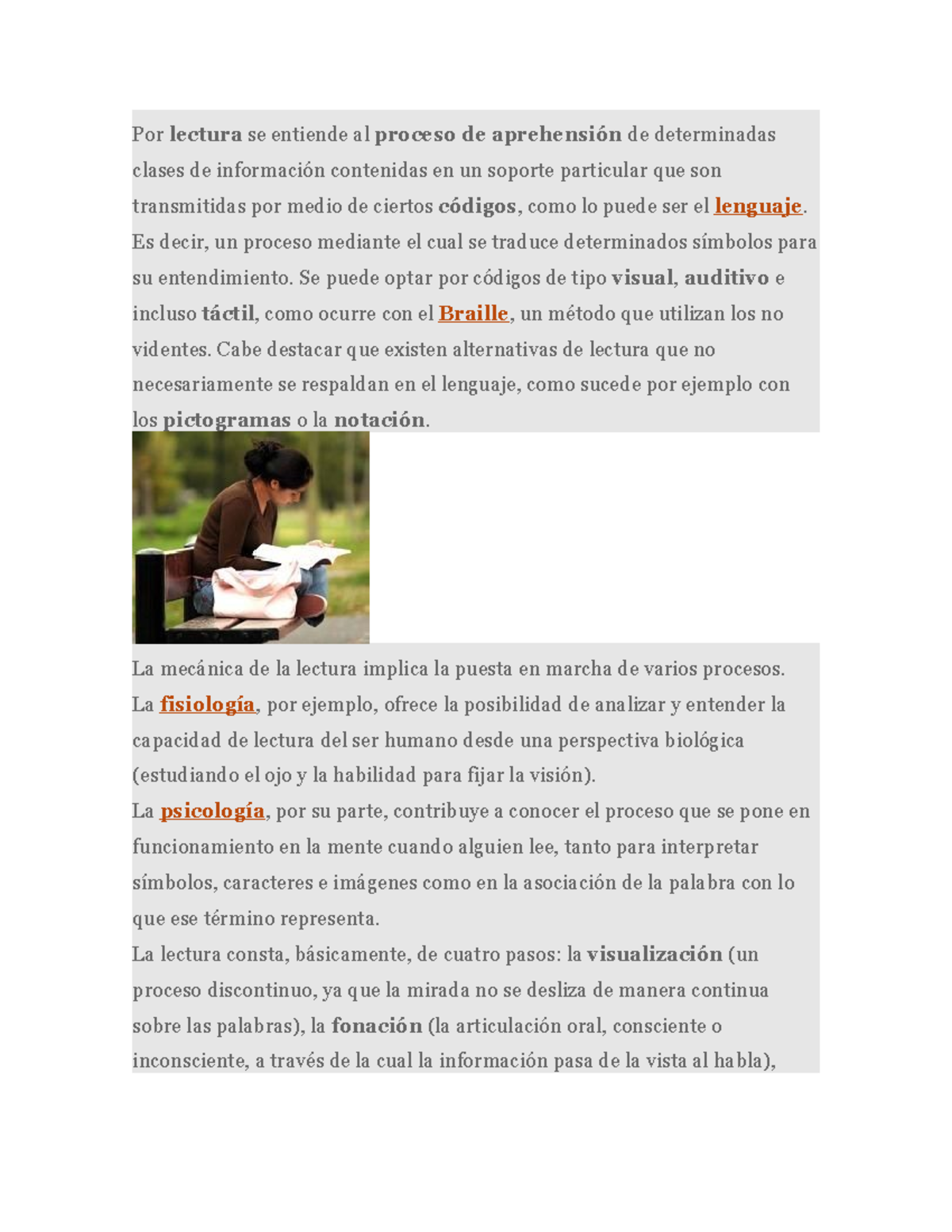 Leerene - aPUNTES DE TALLER DE LECTURA - Por lectura se entiende al ...