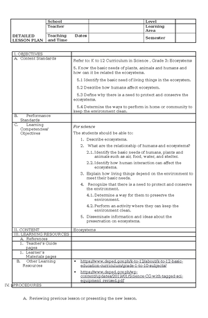 Semi-detailed-Lesson-Plan-Science-For-Demo - Lesson Plan in Science I ...